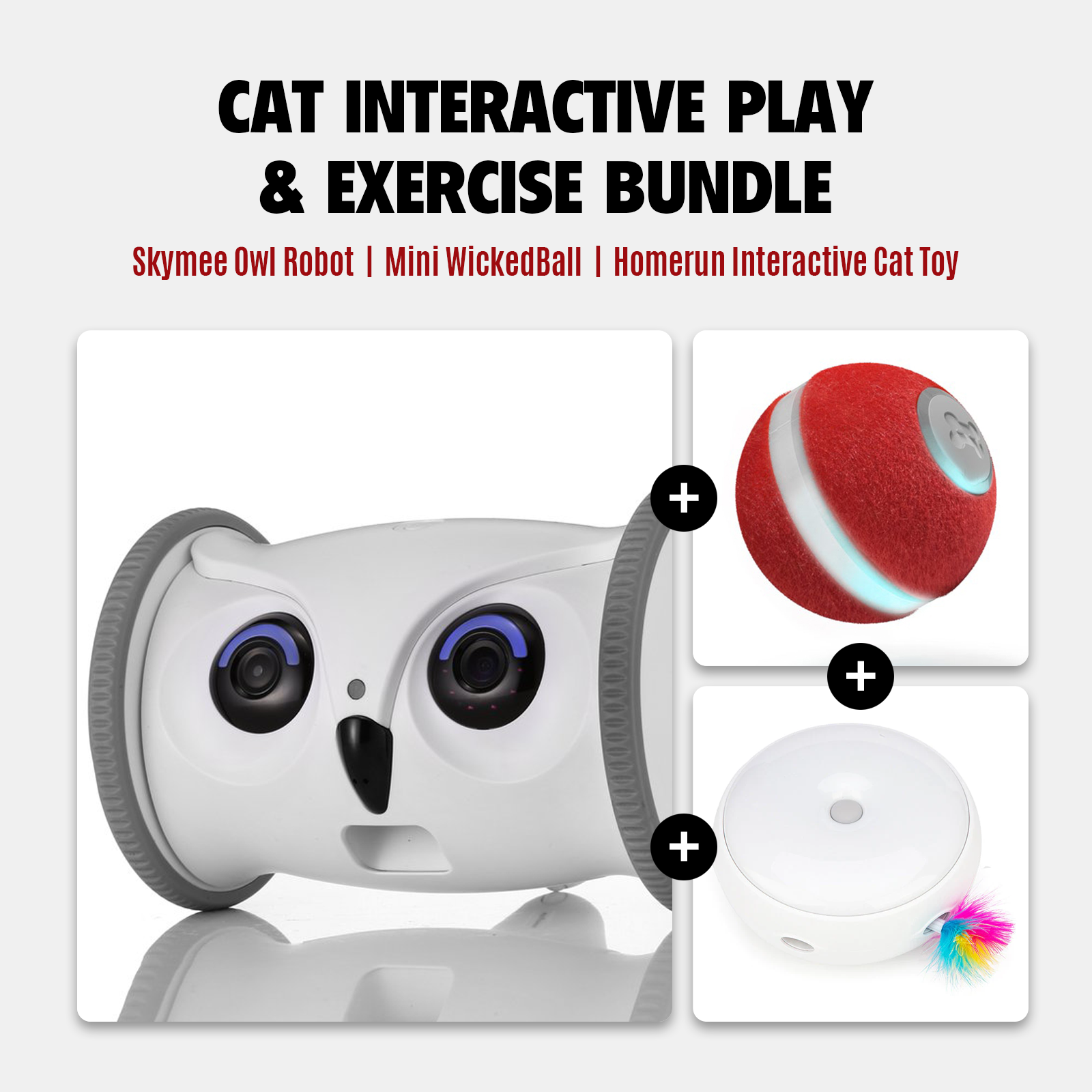 Cat Interactive Play & Exercise Bundle – Smart Toys for Active Cats